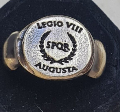 Legio VIII Augusta SPQR ring Roman Style Handmade Bronze Vintage ...