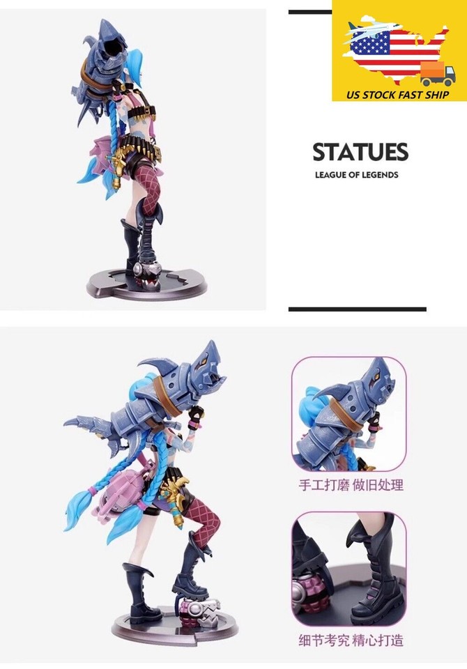 League of Legends LOL Jinx Statue Figure Ran Away Lori Official | eBay