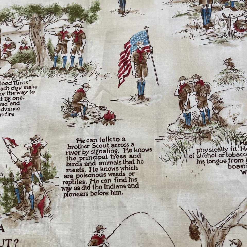 7850 Boy Scout Cotton Quilt Fabric What is Boy Scout? Kaufman Scenic ...