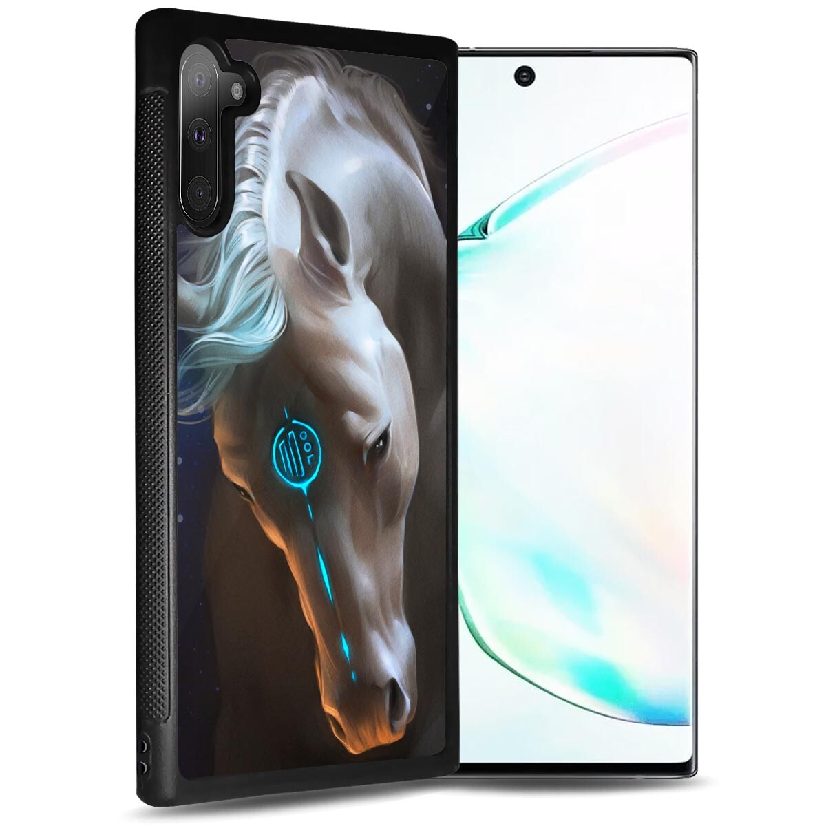 ( For Samsung Note 10 ) Back Case Cover AJ12390 White Horse | eBay