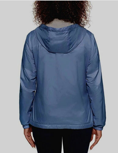 CALVIN KLEIN WOMENS WINDBREAKER FLEECE LINED JACKET(BLUESTONE XXL ...