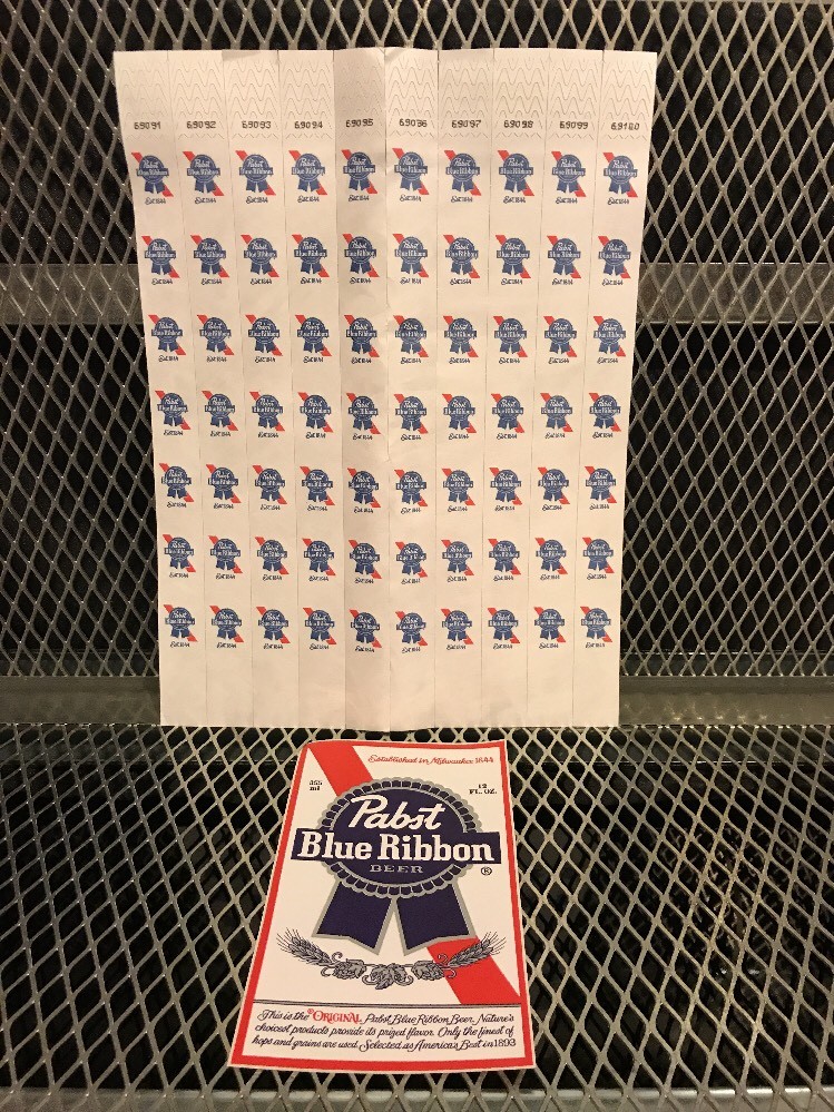 PBR PABST BLUE RIBBON Beer ~ 10 BAR Style Drink Wristbands & STICKER | eBay