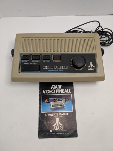 UNTESTED Atari Video Pinball C-380 With Manual AS-IS No Power Cord | eBay