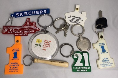 Junk Drawer Keychain Lot Michigan Skechers Vovo Keys #1 Mackinac Bridge ...