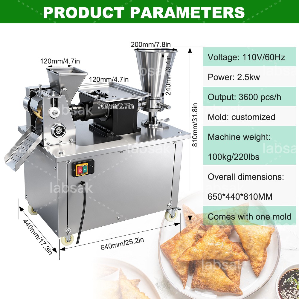 Automatic Large Meat Pie Maker Big Empanadas Samosa Dumpling Making ...