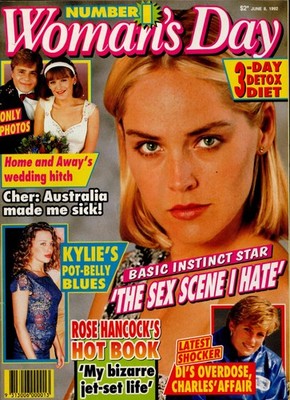 Woman's Day - June 8, 1992 - Sharon Stone, Cher, Kylie Minogue ...