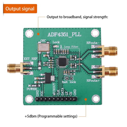 35M-4.4GHz RF Locking Loop Frequency Synthesizer ADF4351 Development ...