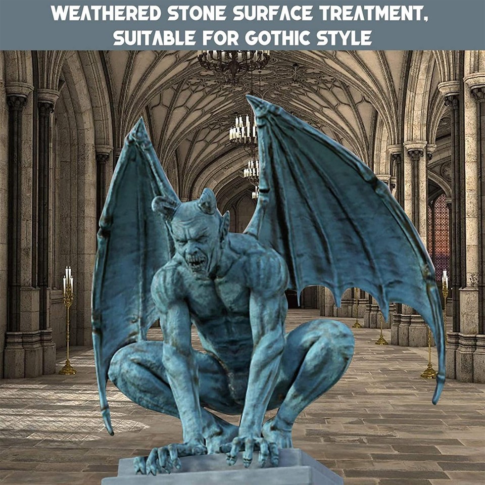 Gargoyle Statue Garden Decor Decoration Adorn Crafts Gothic Figurine ...