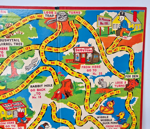 1950s Uncle Wiggily Board Game #4817 Milton Bradley Complete USA - VTG ...