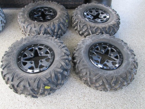 CAN AM MAVERICK FACTORY WHEELS TIRES BEAD LOCK 29" | eBay