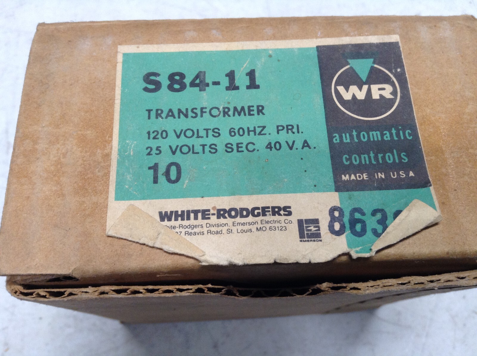 Emerson Transformer White Rodgers S84-11 120v 60hz for sale online | eBay