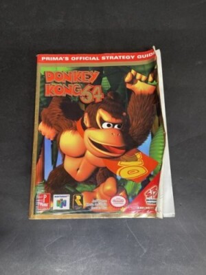 Nintendo N64 Prima's Official Strategy Guide Donkey Kong 64 w/ Map Fold ...