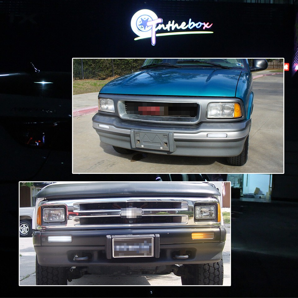 Clear Switchback LED Front DRL Signal Lamp For 94-97 Chevy S10 Blazer ...