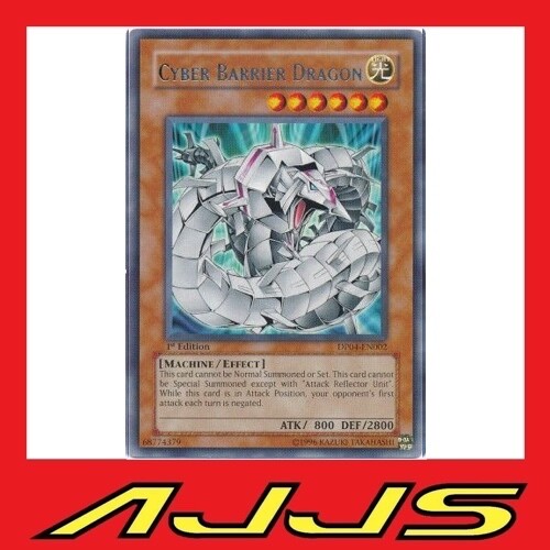YuGiOh CYBER BARRIER DRAGON Rare DP04-EN002 1st Edition! NM/M | eBay ...
