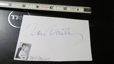 Dan Dailey signed Index Card | eBay