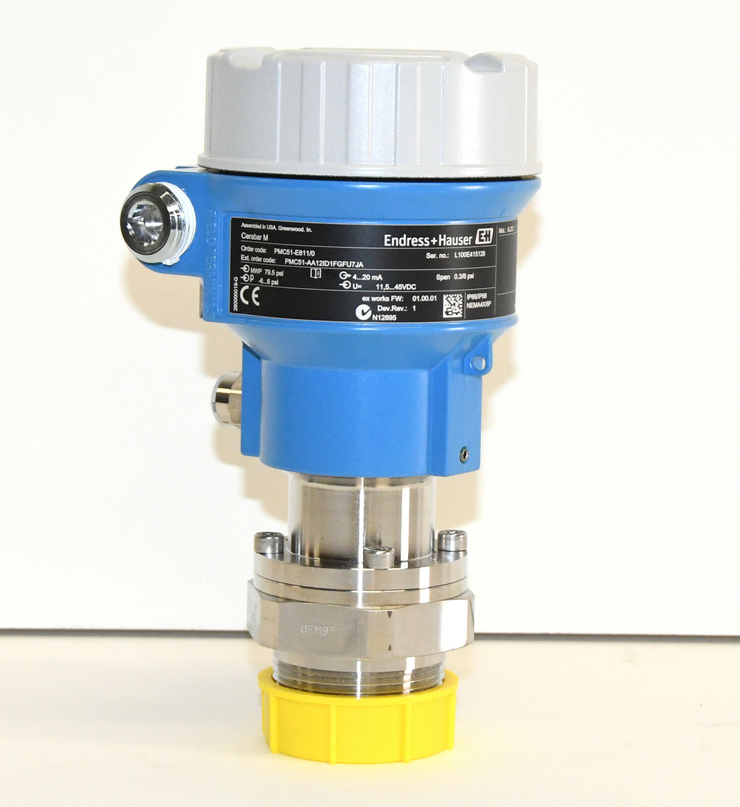 **NEW** ENDRESS+HAUSER EH PMC51-E811/0 AA12ID1FGFU7JA Cerabar M Sensor ...