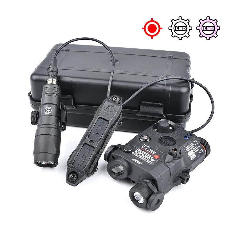 Tactical PEQ 15 UHP Red Dot Laser IR Fill light M300 Flashlight Dual ...