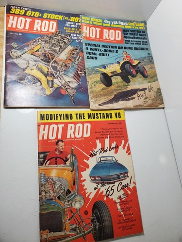 Lot of 3 Vintage Hot Rod Magazines 1964-1965 | eBay