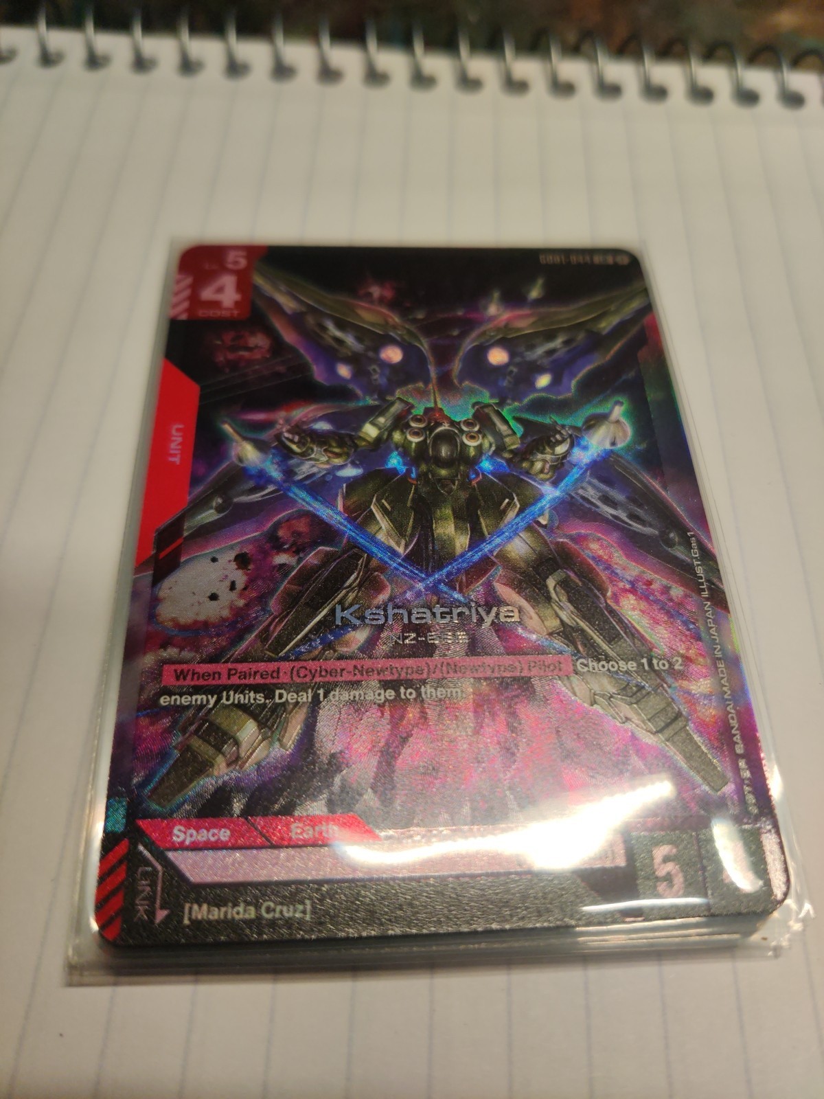 Kshatriya Gd01-044 Lr Foil Gundam TCG Bandai Rare | eBay