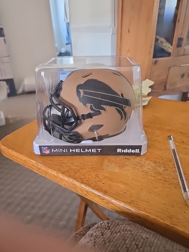 Thurman Thomas Riddle Mini Helmet Speed Sts2 Buffalo Bills Autographed ...