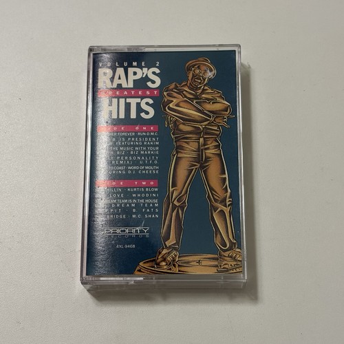 Rap’s Greatest Hits Volume 2 1987 Cassette Priority RUN DMC Rakim Biz ...