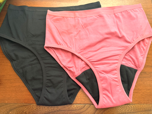 Womens Period Panties Skivvies Underwear 2X High Waisted Med Flow Set ...
