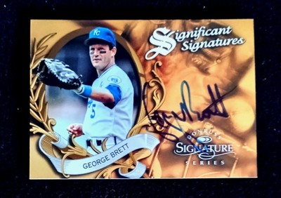 GEORGE BRETT 1997 DONRUSS SIGNATURE SERIES SIGNIFICANT AUTO /2000 Q0836 ...