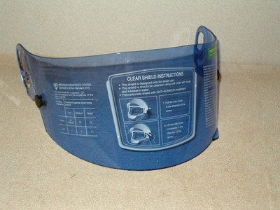 Blue Face Shield for KBC 'Racer 1' Helmets | eBay