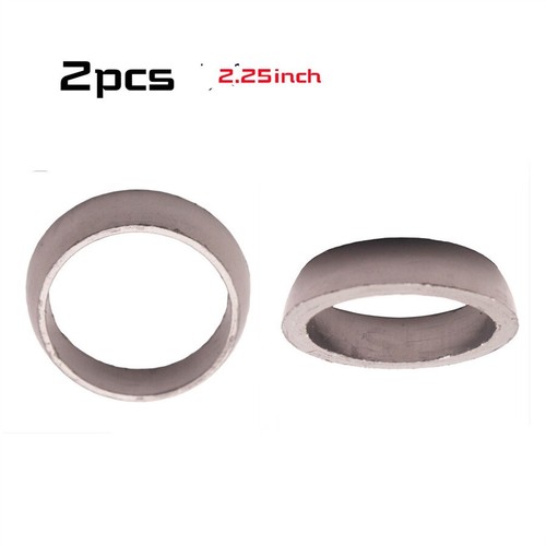 2PC 2.25" Donut Style Graphite Gasket Car Muffler Exhaust Pipe To ...