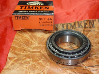 Aircraft TIMKEN BEARING SET / CONE LM67048 (214-03300) & CUP LM67010 ...
