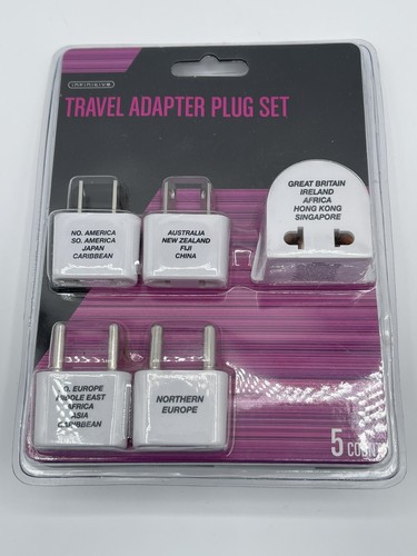TRAVEL ADAPTER PLUG SET - 5 COUNT Multicountry | eBay