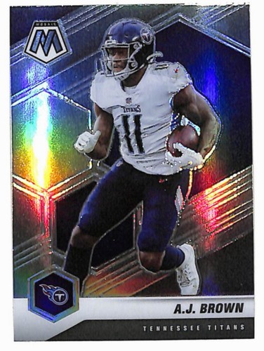 2021 Panini Mosaic #195 AJ Brown Silver Prizm card Titans | eBay