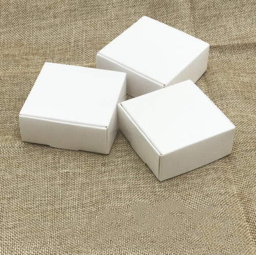 100x White Paper Favour Boxes Party Wedding Gift Product Packing 5.5x5 ...