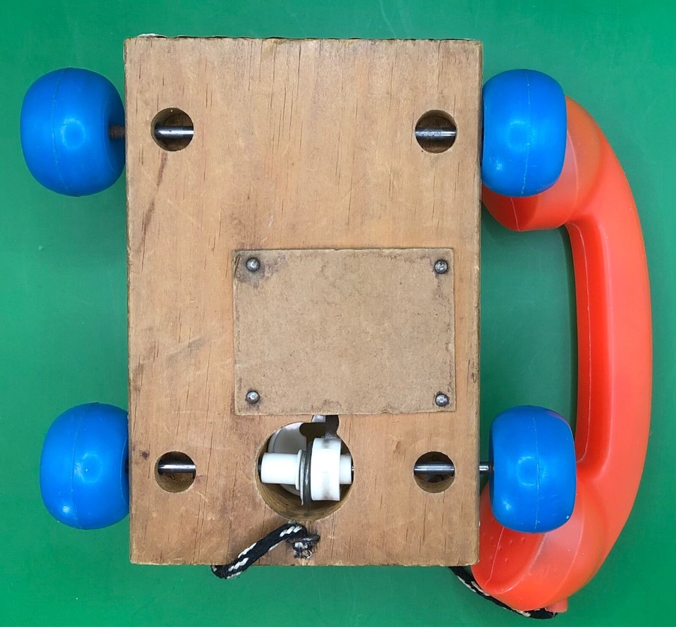 Vintage 1961 Fisher Price Chatter Box Telephone Pull Toy-SEE VIDEO ...