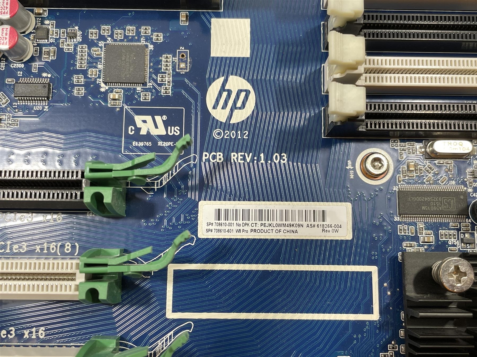 HP Z820 Workstation 708610-001 Intel LGA2011 Dual Socket v2 Motherboard ...