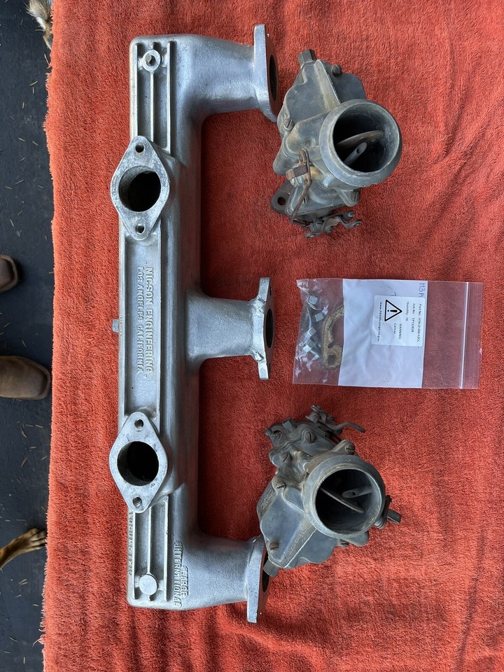 Nicson dual carb intake manifold | eBay