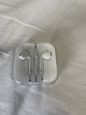 Apple Earbuds Plug Earphones Wired With Case White | eBay