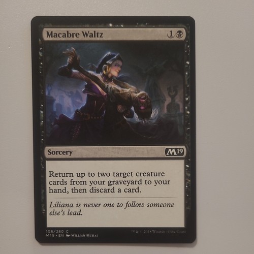 MTG Macabre Waltz Core Set 2019 108/280 Regular Common for sale online ...