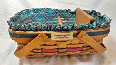 Longaberger 1993 Bee Basket 9 Sibling Signatures Lanam Divider EUC ...