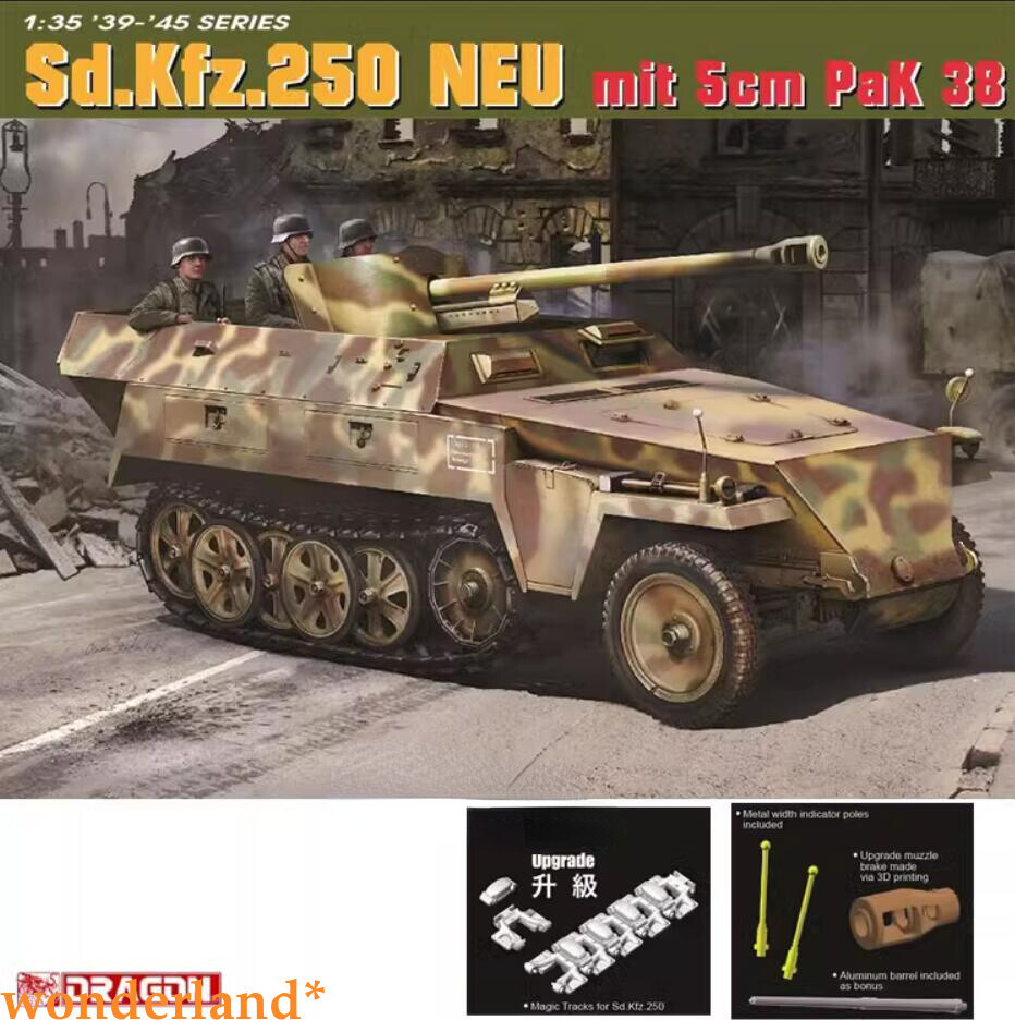 DRAGON 6884 1/35 Scale Sd.Kfz.250 NEU mit 5cm PaK 38 Model Kit | eBay