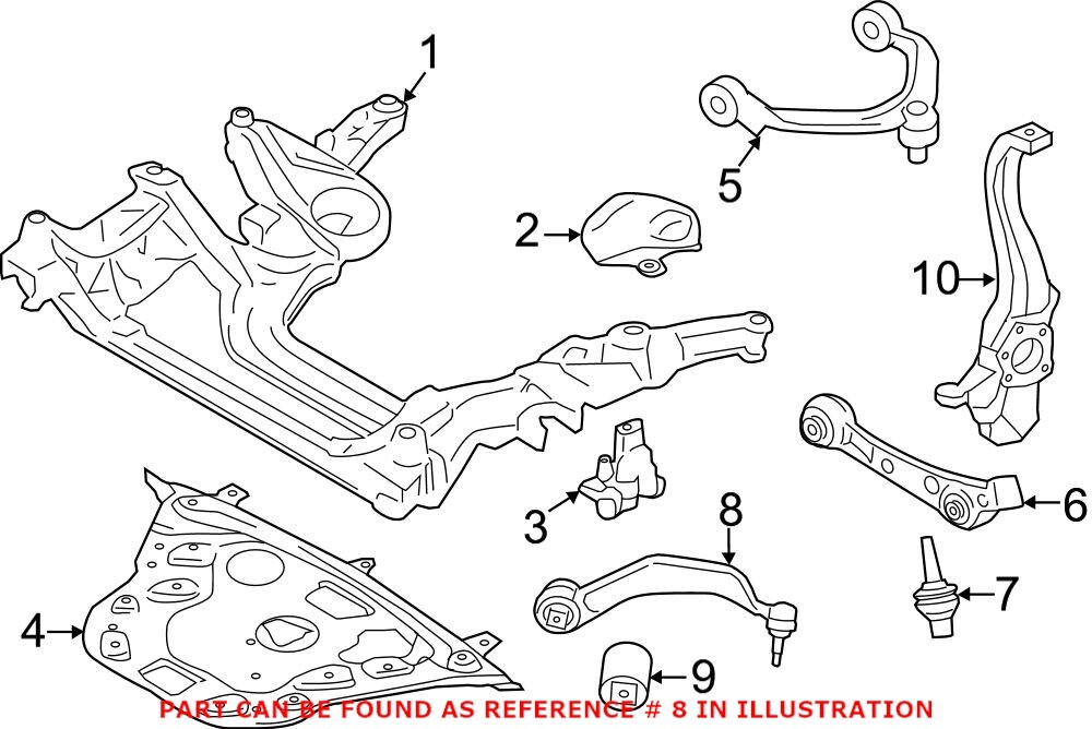 Genuine OEM Front Left Lower Forward Suspension Control Arm for BMW ...