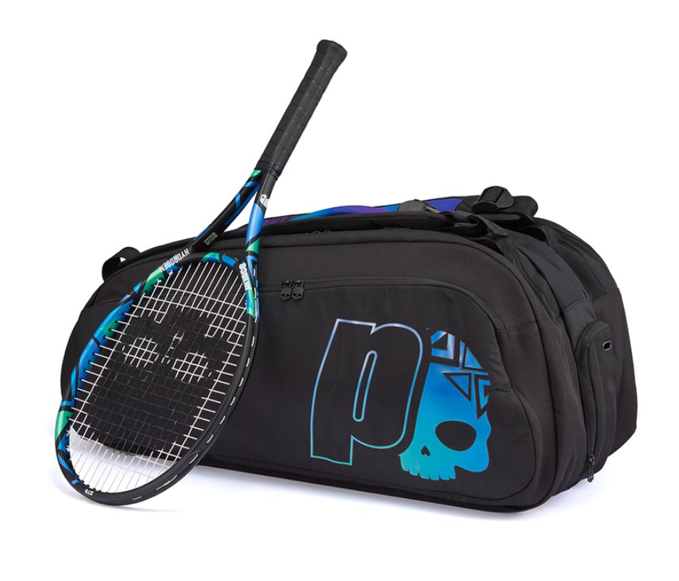 Prince 2025 X Hydrogen Neon 3Pack 12PK Tennis Racquet Bag Sports Racket ...