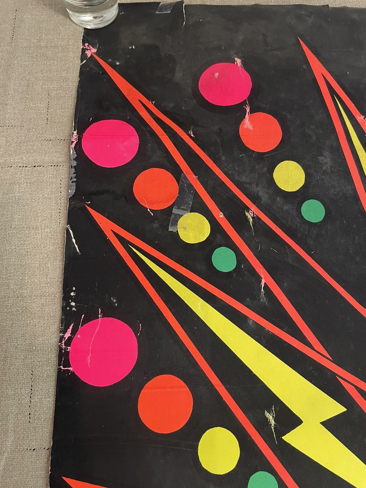 Vintage 1970 Pro Arts Inc Medina Ohio Tom Gatz Super Love Blacklight ...