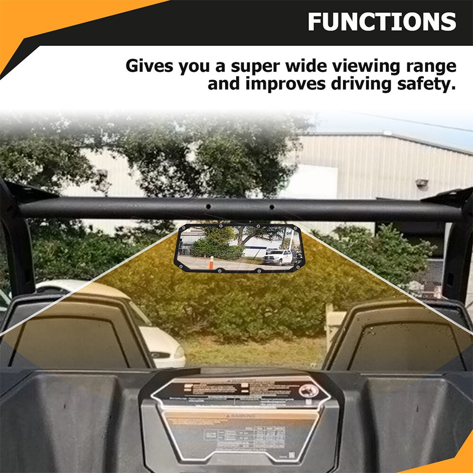 For Can-Am Maverick Sport Trail 800/1000 UTV Rear View Center Mirror ...