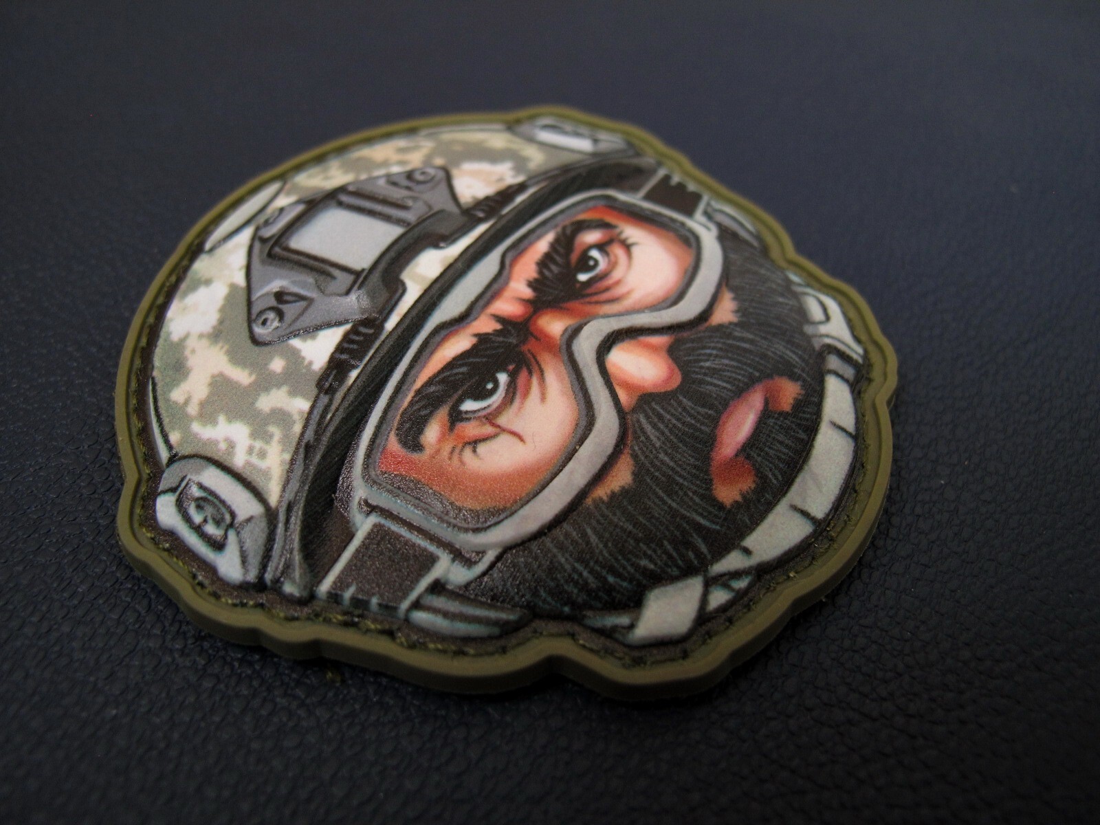 3D PVC PATCH military TACTICAL MORALE 65 mm | eBay