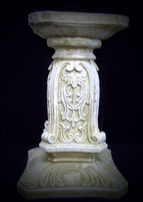 14" Ornate Greek Roman Bell Column Pedestal Style Home Decor | eBay