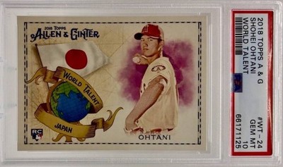 Gigarea Shohei Otani Topps SHOHEI OHTANI 2018 TOPPS A&G WORLD TALENT RC ...