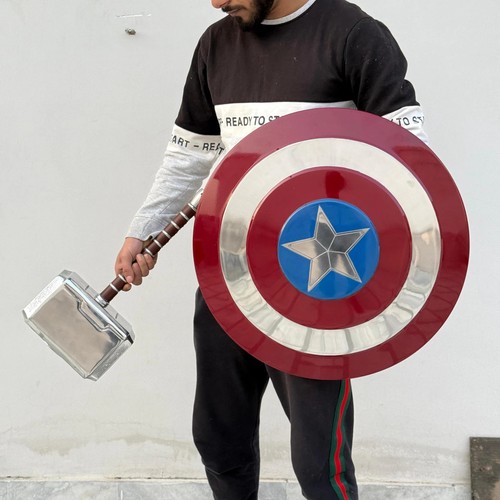 Captain America Shield - The First Avenger Shield with Mjolnir Thor ...