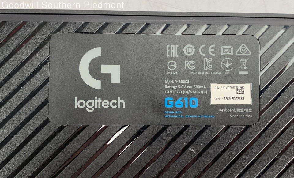 Logitech G610 (Y-B0008) Mechanical Gaming Keyboard - Parts, Read | eBay