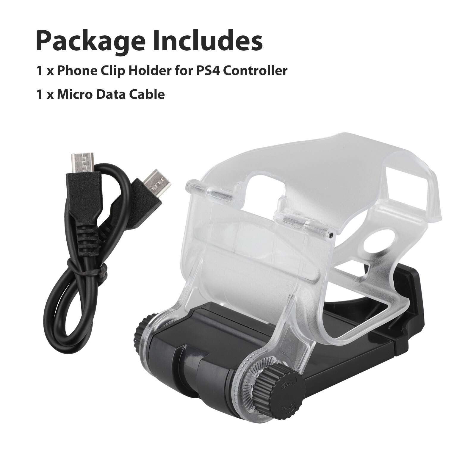 Cell Phone Mount Clip for PS4 Controller Joystick Adjustable Clamp ...